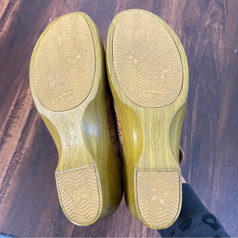 Alegria Rene Clog Mary Jane Mules Platform Laser Cut … - Gem